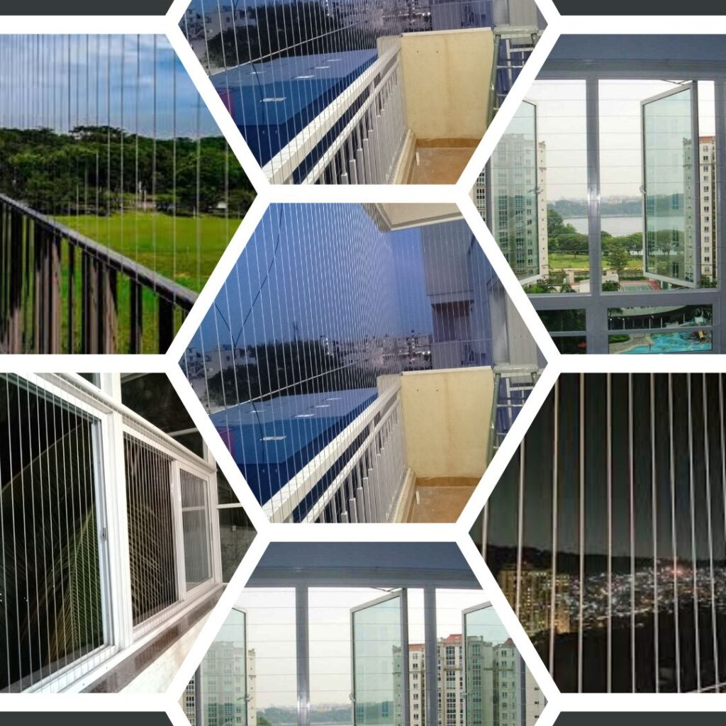 Invisible Safety Grill, Invisible Grill for Balconies, Safety Grills ...